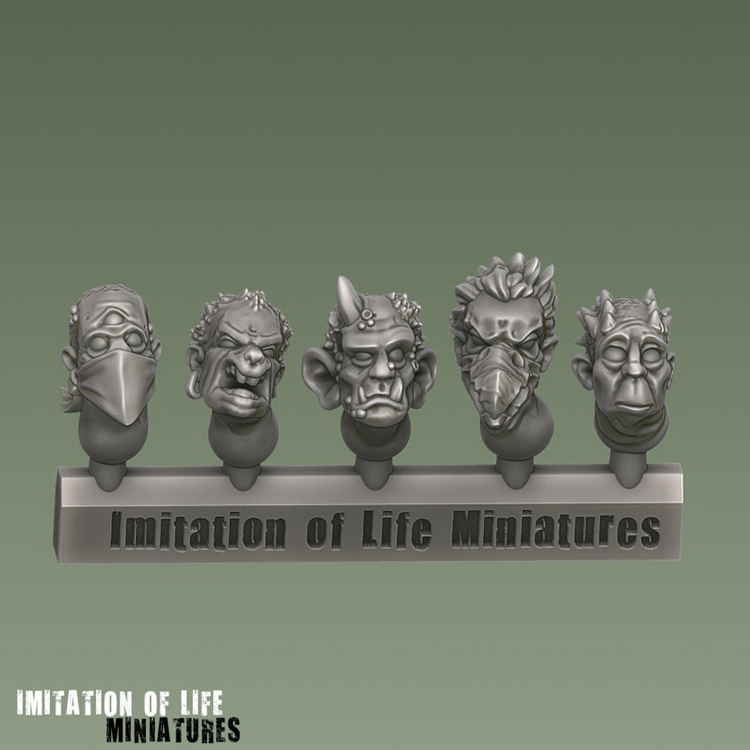 Mutant Heads Sprue 2 Resin Conversion Kit. - Etsy