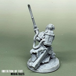The Tech Knight. Post Apocalyptic 3D Printed Resin Miniature. - Etsy