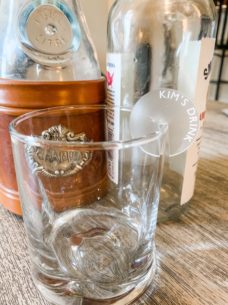 Personalized Beverage Markers Set of 6 Custom Drink Label - Etsy