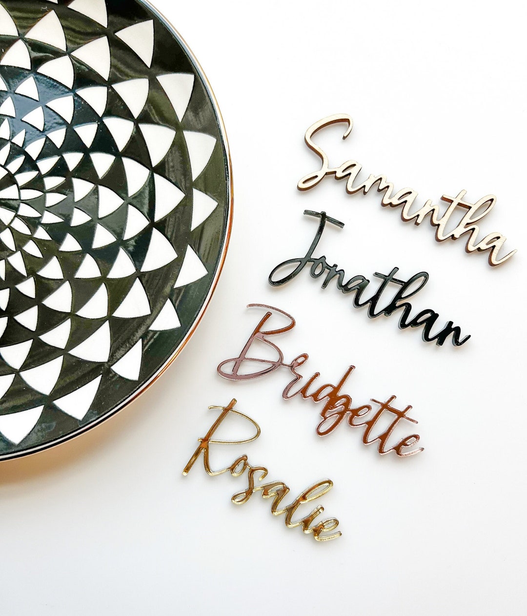 Personalized Wedding Place Cards Guest Name Place Card Custom Dinner ...