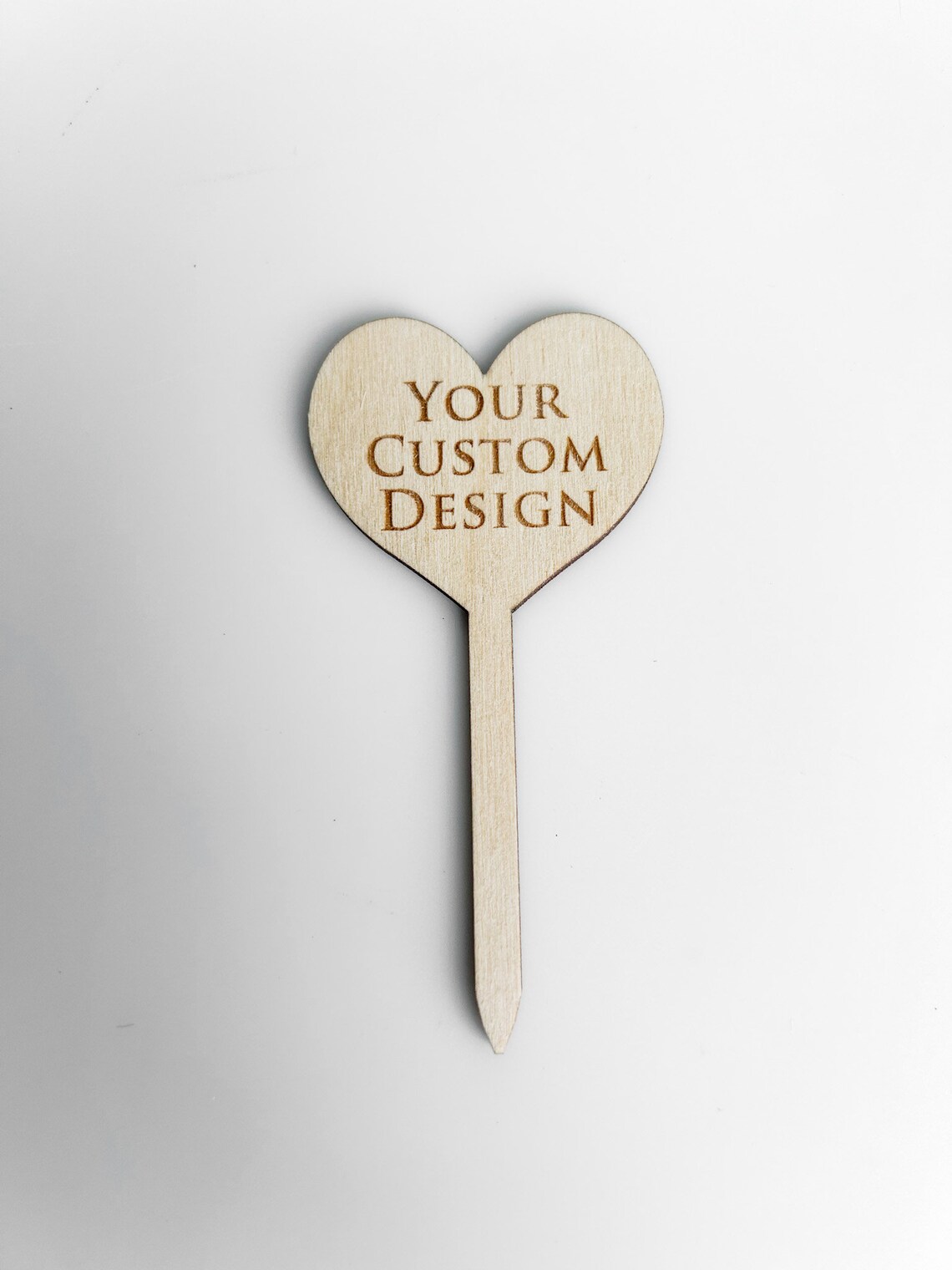 Custom Plant Stake Heart | Personalized Baby Shower Plant Stake ...