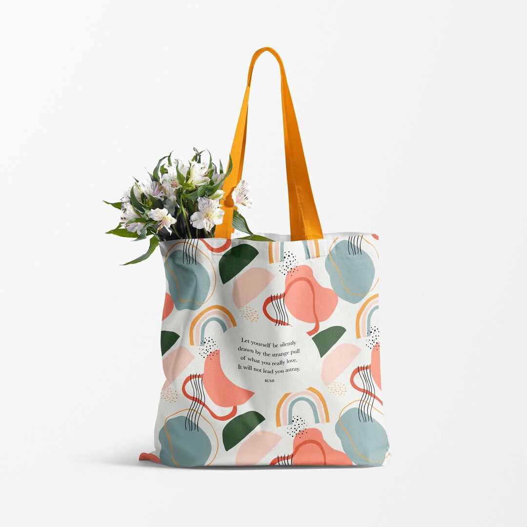 Rumi Quote, Tote, Tote Bag, Rumi Tote Bag, Inspiring Tote Bag, Cute ...