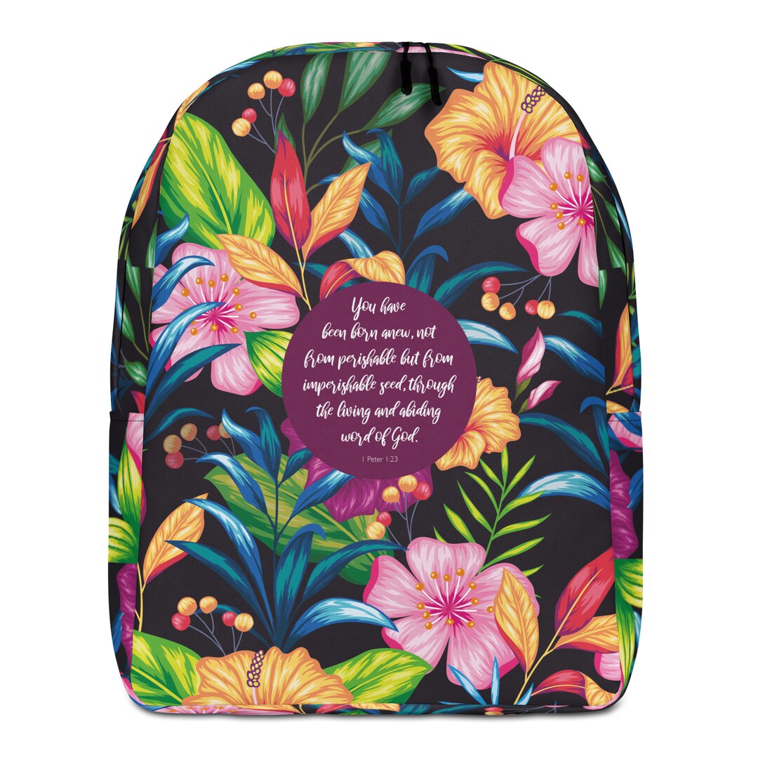 1 Peter 1:23, Christian Backpack, Christian Back Pack, Christian ...