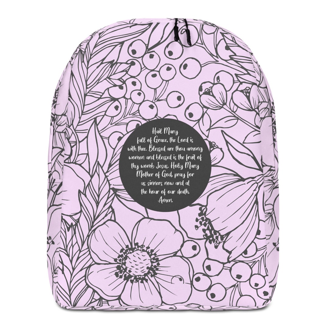 Mary, Hail Mary, Catholic Backpack, Catholic School Bag, Catholic ...