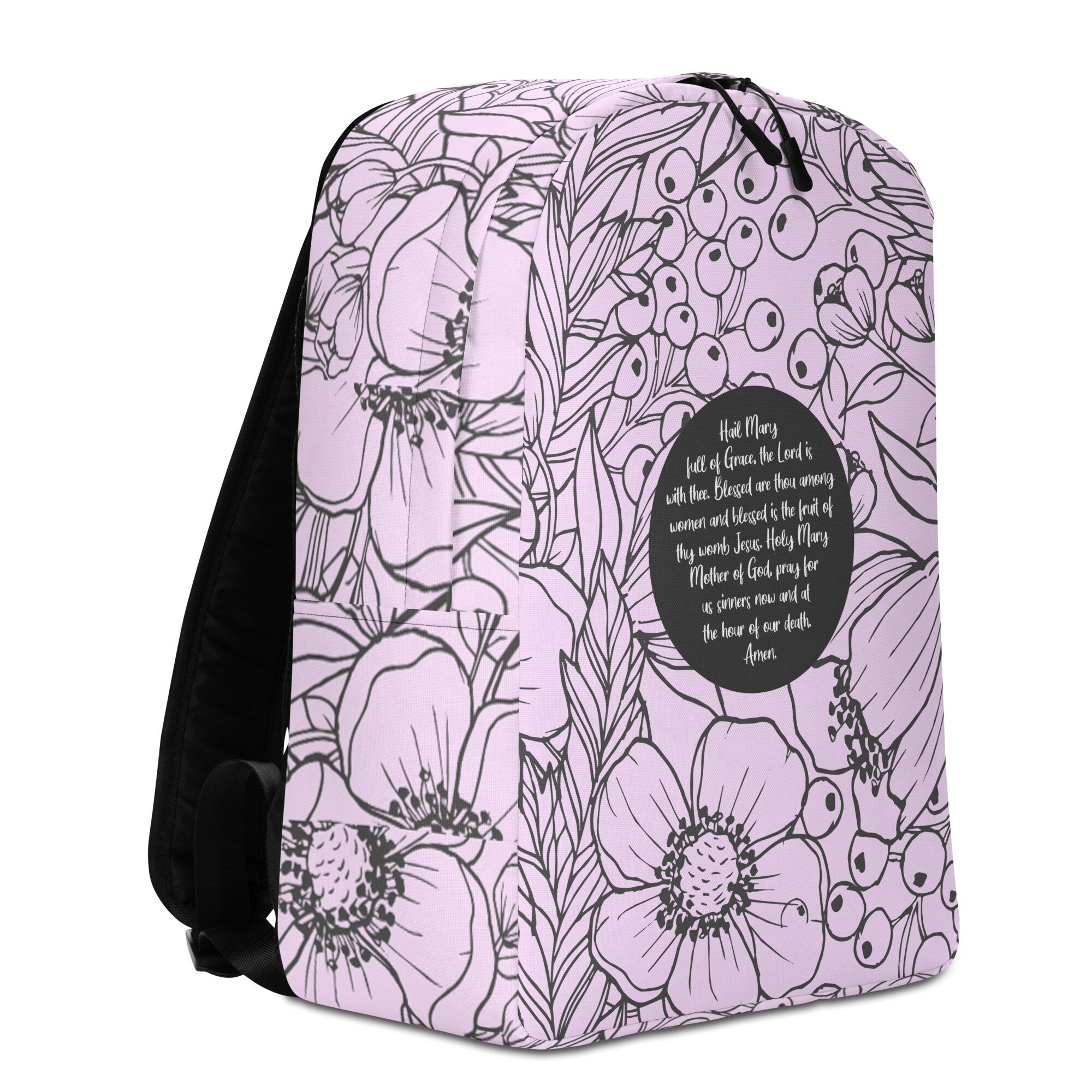 Mary, Hail Mary, Catholic Backpack, Catholic School Bag, Catholic ...