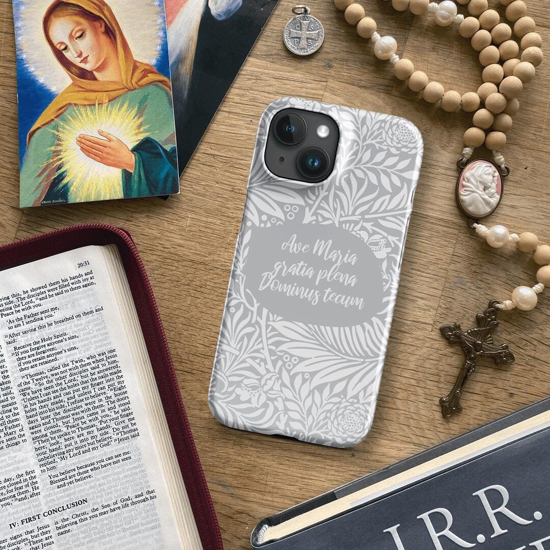 Catholic iPhone Case, Ave Maria - Etsy