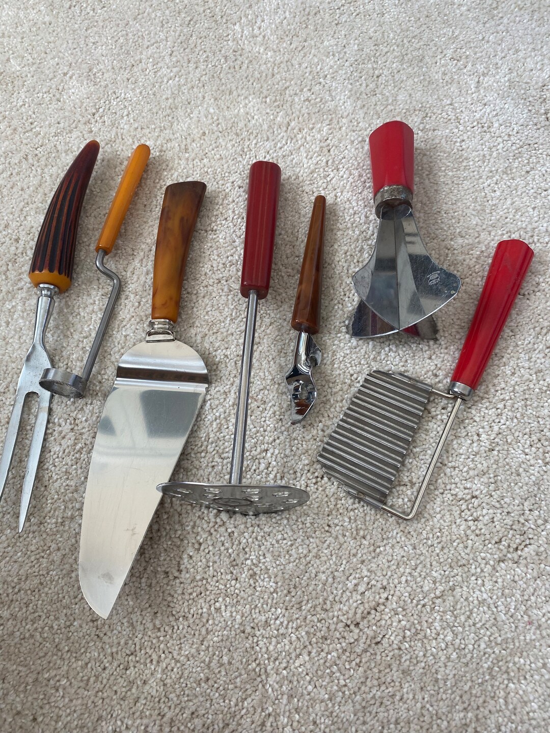 Bakelite Vintage Cooking Utensils - Etsy