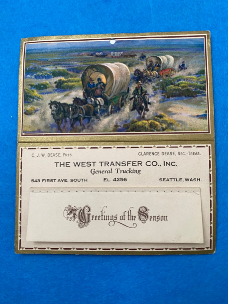 Vintage Western Advertising Calendar - Etsy