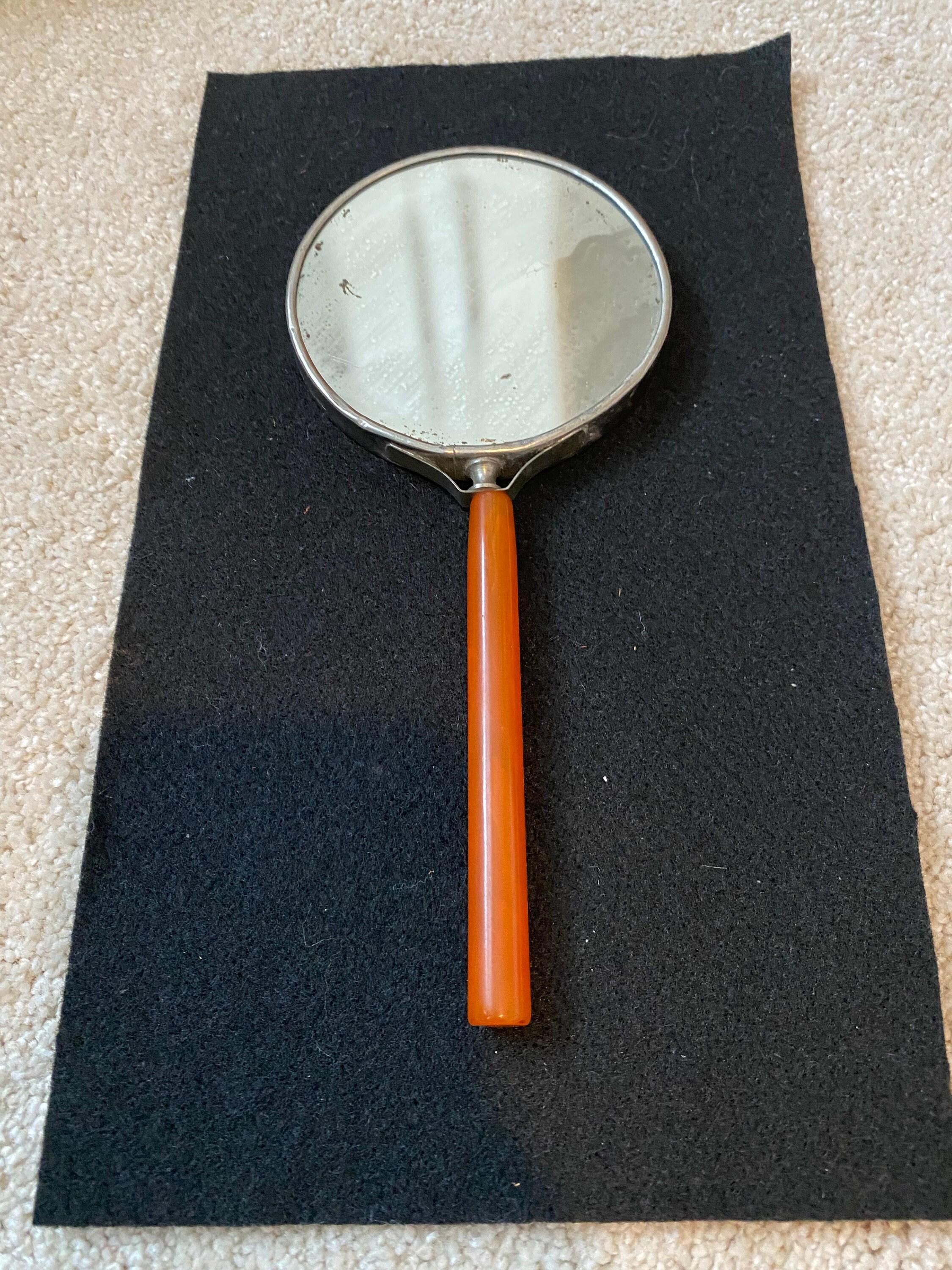 Old Vintage Bakelite Mirror Beautiful Patina - Etsy