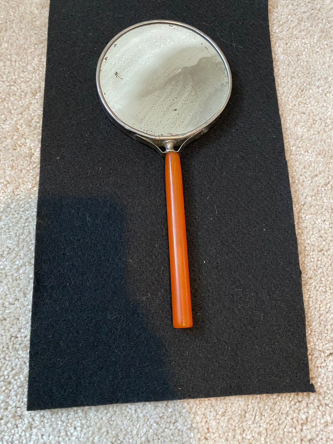 Old Vintage Bakelite Mirror Beautiful Patina - Etsy