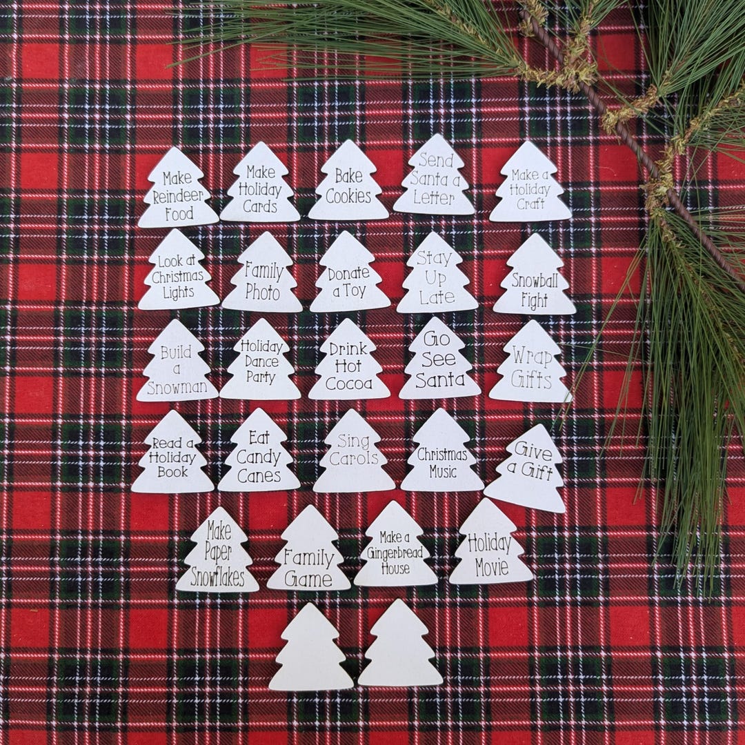 Christmas Tokens Advent Tokens Christmas Activity Tokens Kids Activity ...