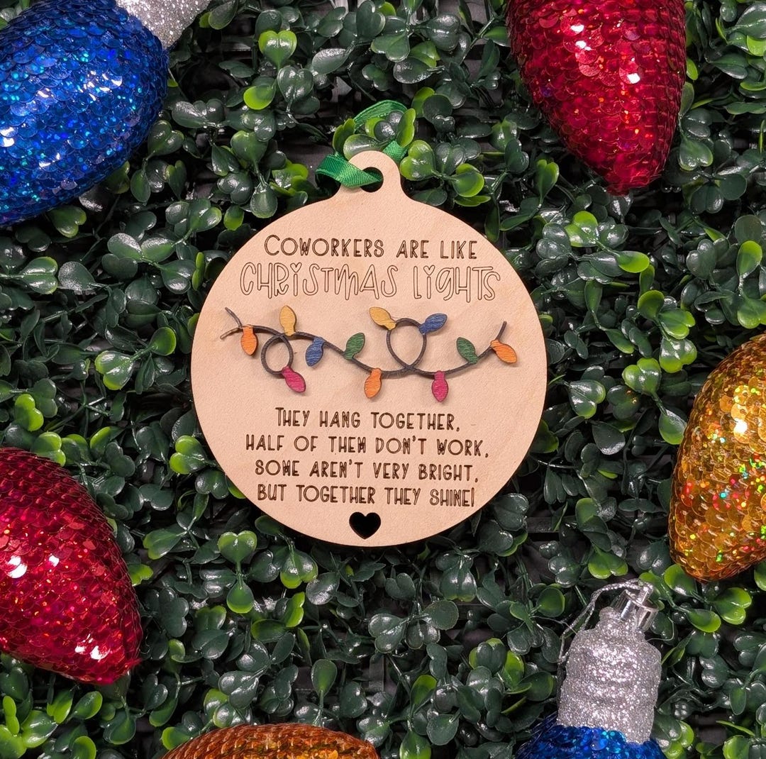 Coworker Ornament- Funny Ornament for Work-workmates-secret Santa Gift ...