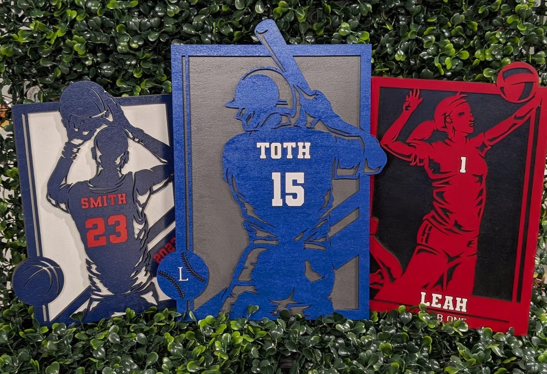 Personalized Sports and Activity Signs: Laser Cut, Hand Painted 50 ...