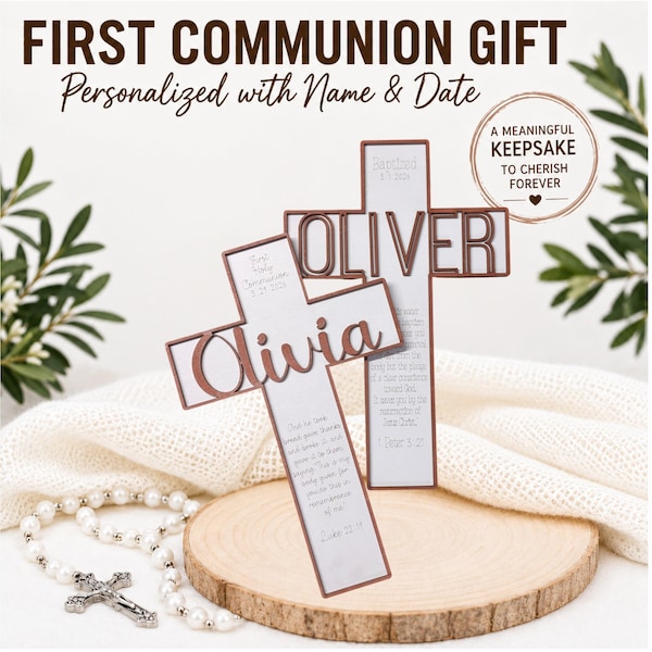 Personalized First Communion Cards - Etsy