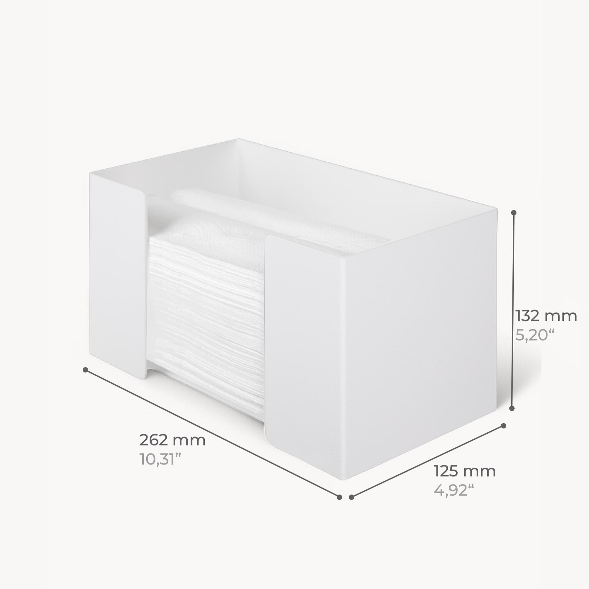 White Elegant C-fold Paper Towels Holder, Ergonomic Paper Towel ...