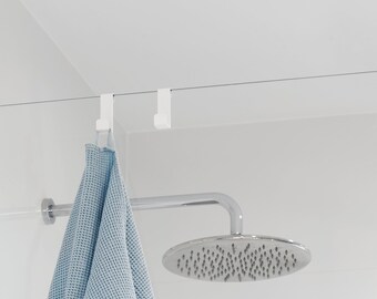 Over the Glass Shower Door Hooks - Etsy
