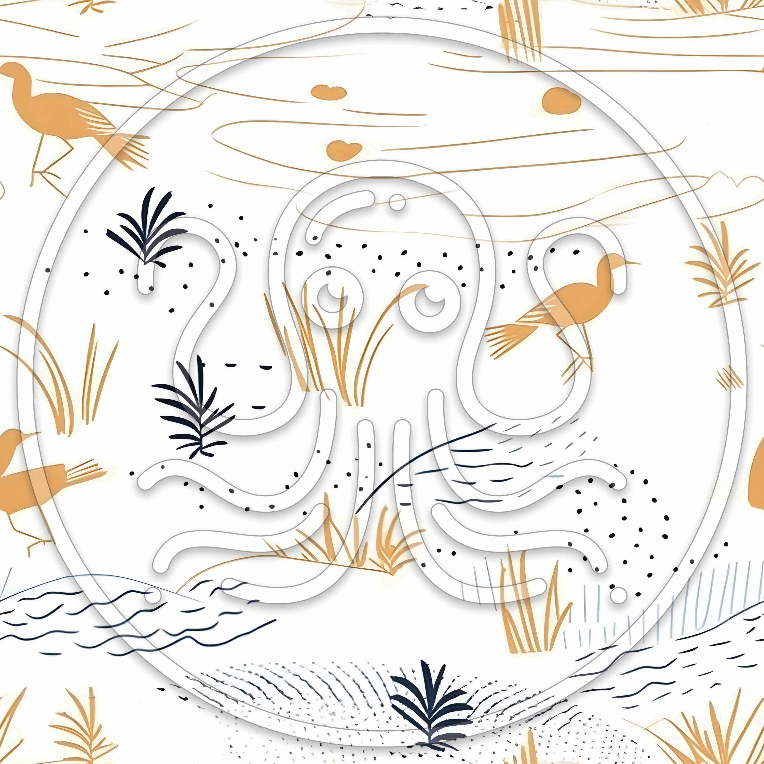 Boho Beach Digital Paper Pack Seamless Modern Scrapbooking Papers Paint ...