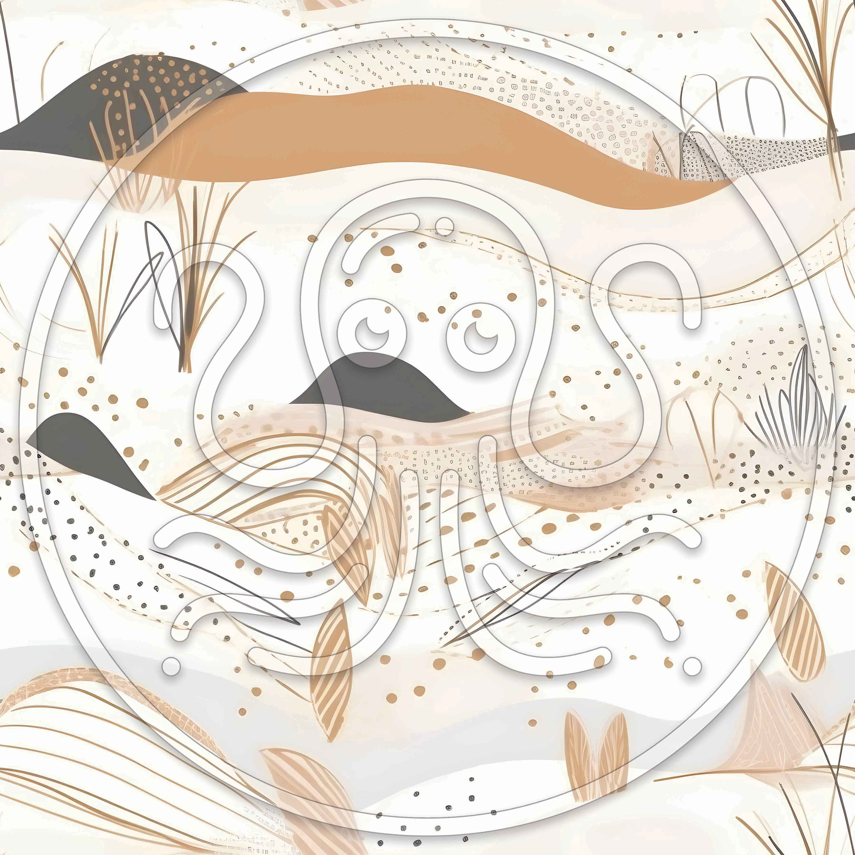 Boho Beach Digital Paper Pack Seamless Modern Scrapbooking Papers Paint ...