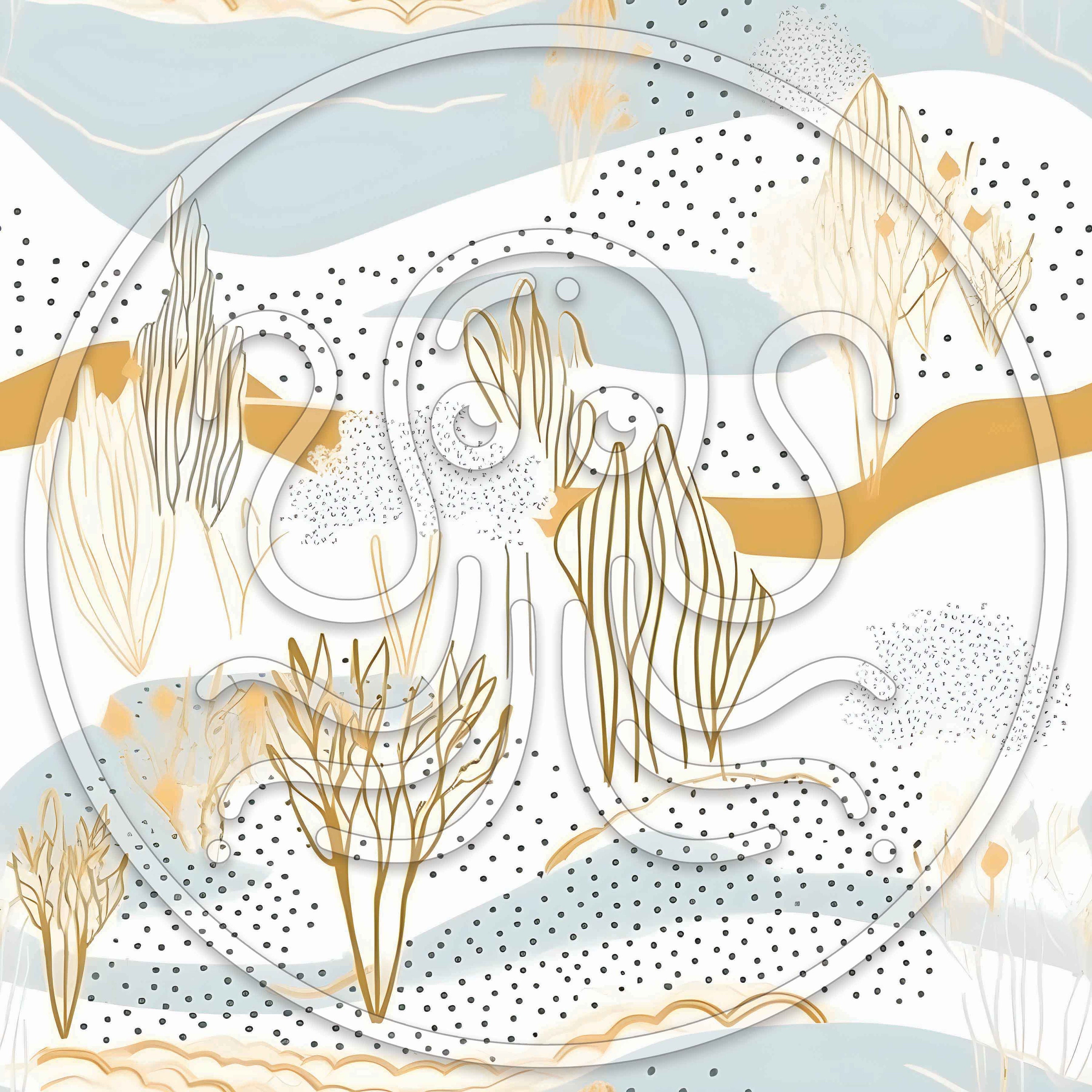 Boho Beach Digital Paper Pack Seamless Modern Scrapbooking Papers Paint ...