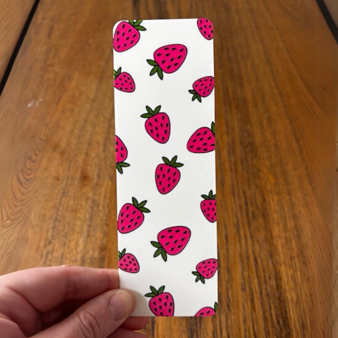 Strawberry Bookmark | 3D Printed Bookmarks | Sturdy | Birthday Gift for ...