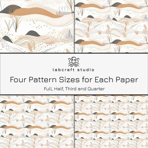 Boho Beach Digital Paper Pack Seamless Modern Scrapbooking Papers Paint ...