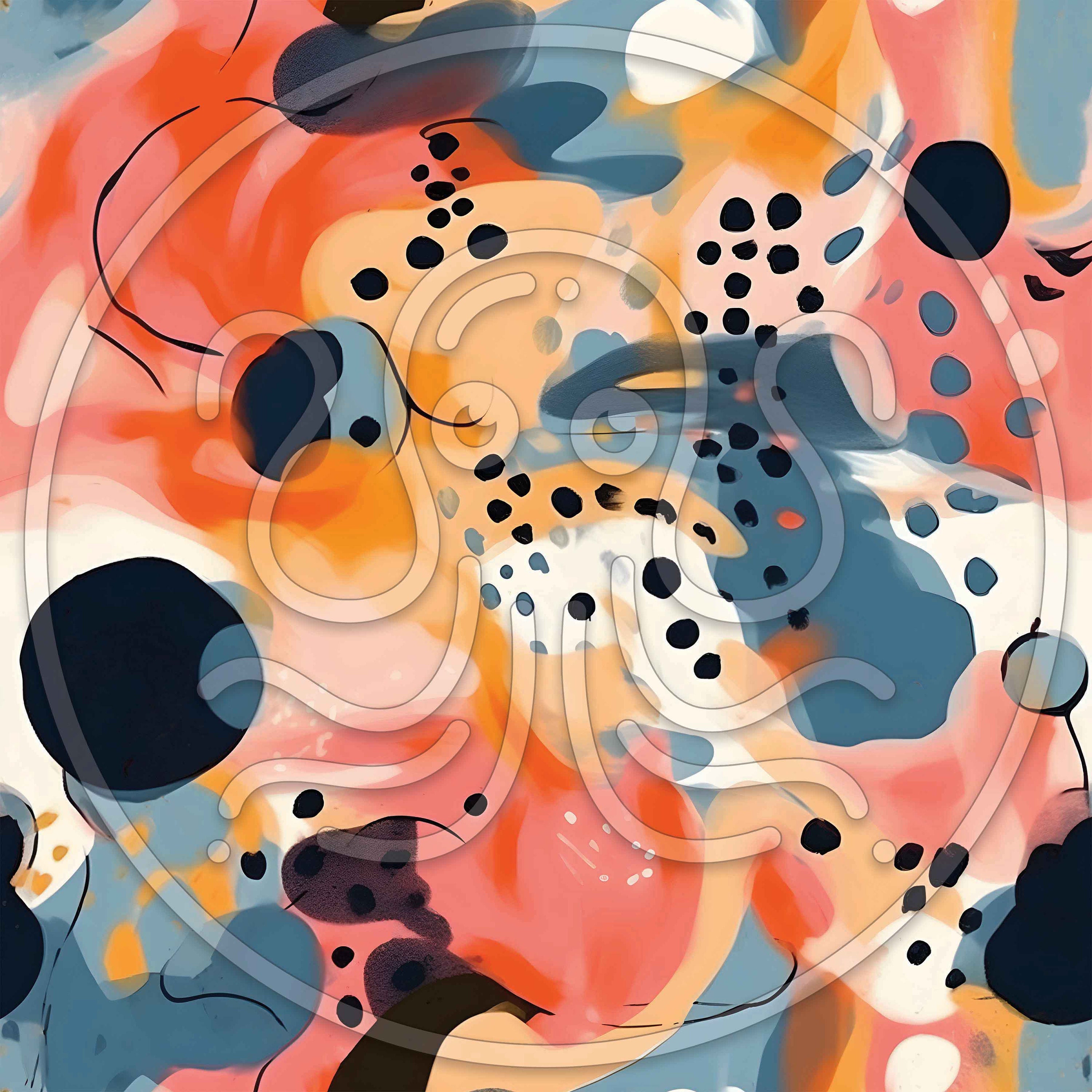 Acrylic Boho Digital Paper Pack Seamless Modern Colorful Papers Paint ...