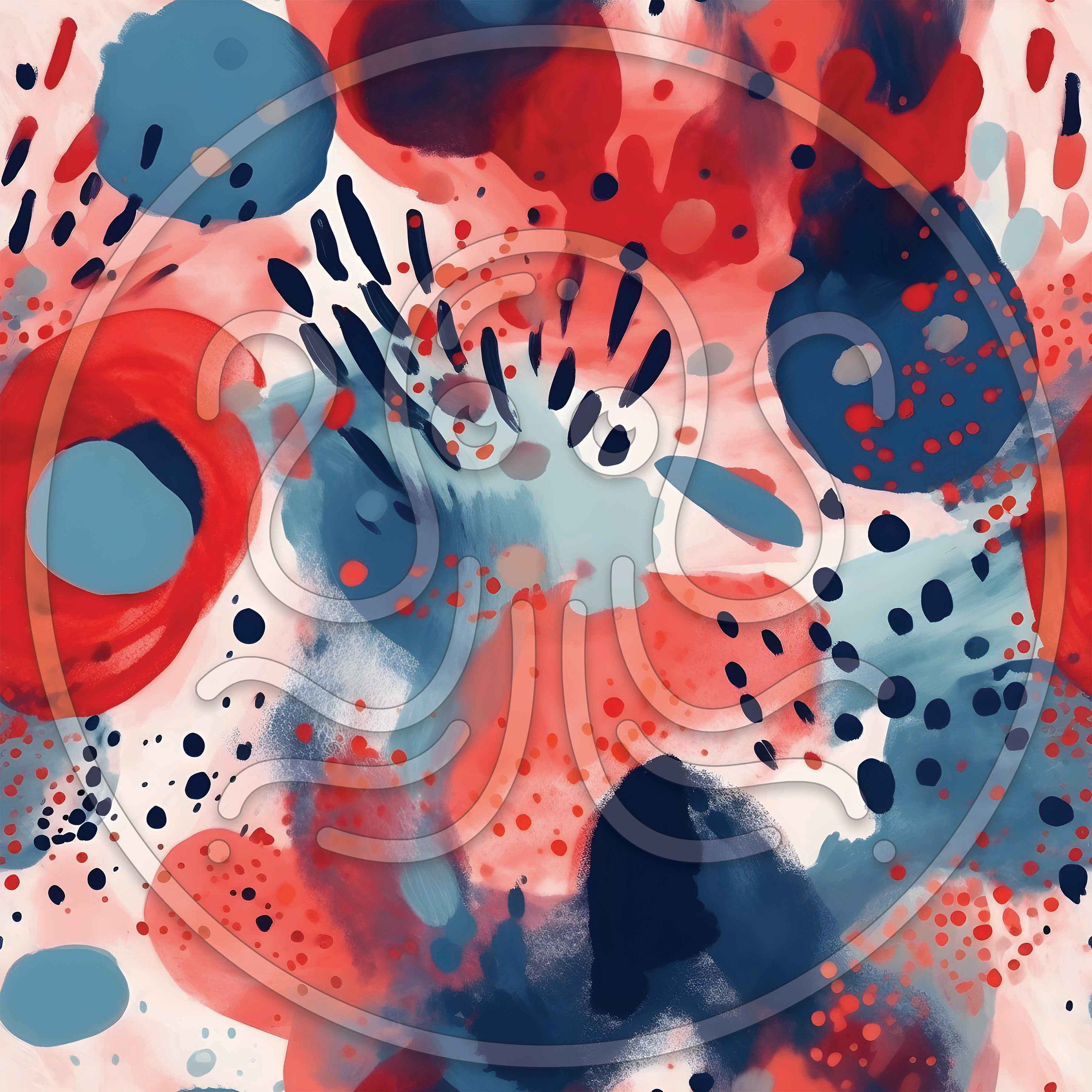 Acrylic Boho Digital Paper Pack Seamless Modern Colorful Papers Paint ...