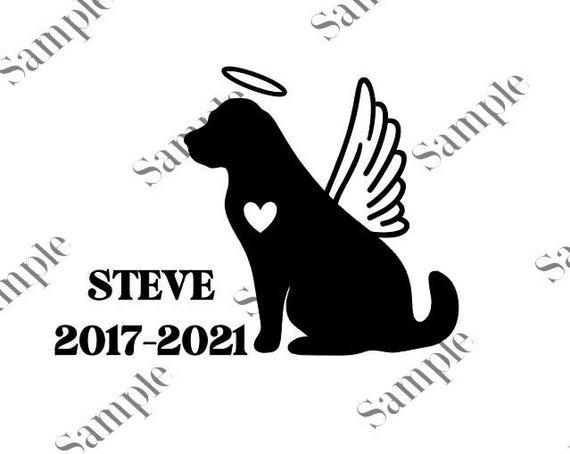 Stickers, Labels & Tags Pet Memorial Decal Custom Pet sympathy Rainbow ...