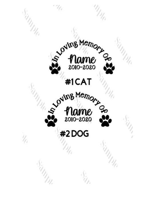 Stickers, Labels & Tags Pet Memorial Decal Custom Pet sympathy Rainbow ...
