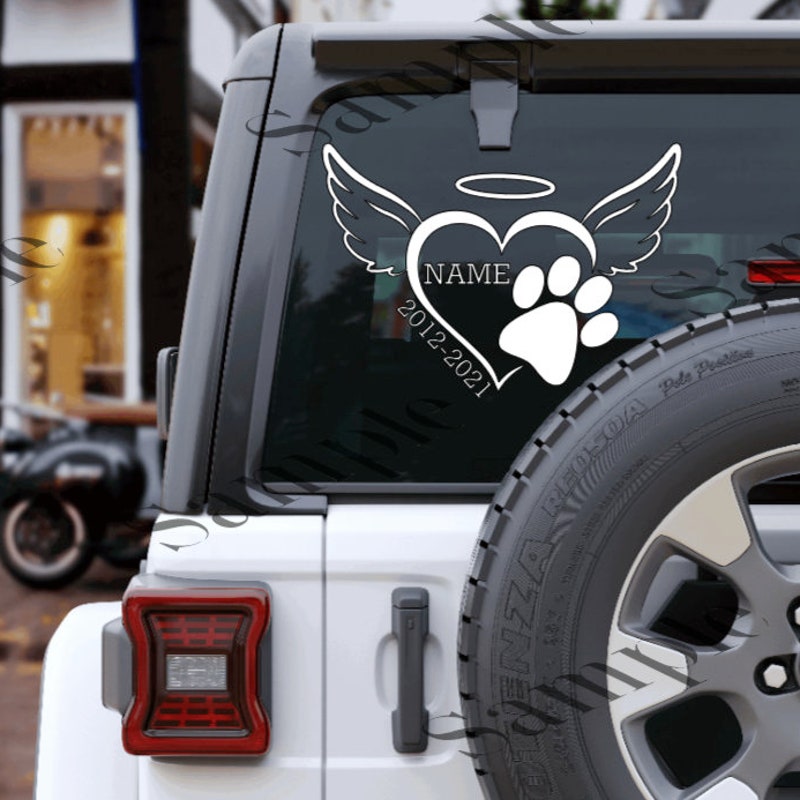 Dog Memorial Decal - Etsy