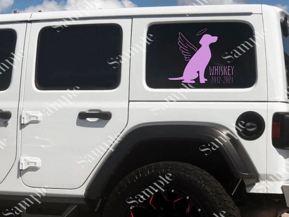 Stickers, Labels & Tags Pet Memorial Decal Custom Pet sympathy Rainbow ...