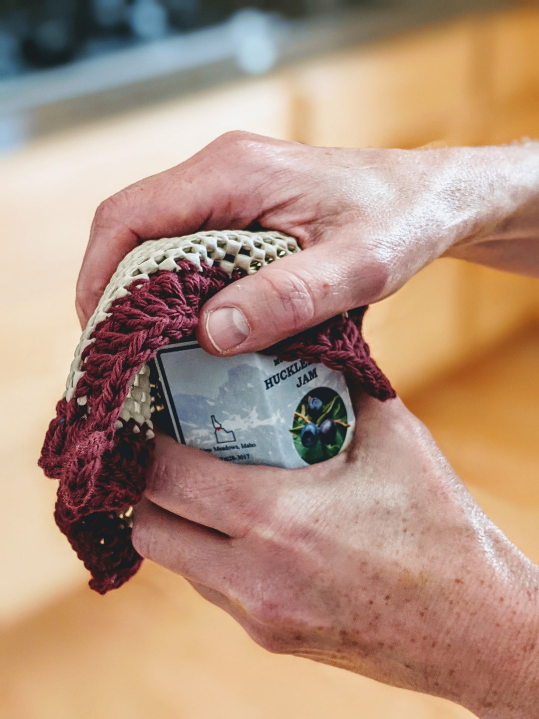 Jar Opener, Non-slip Bottle Lid Gripper, Handmade Crochet Arthritis ...