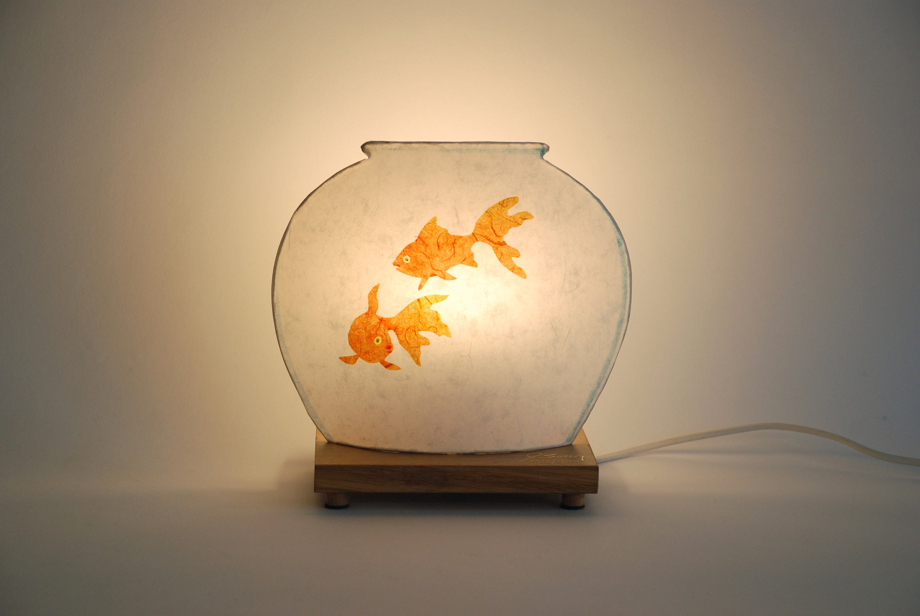Fish lamp-Cool Lamp-Art Lamp Mood Lamp-Paper Lamp-Modern | Etsy