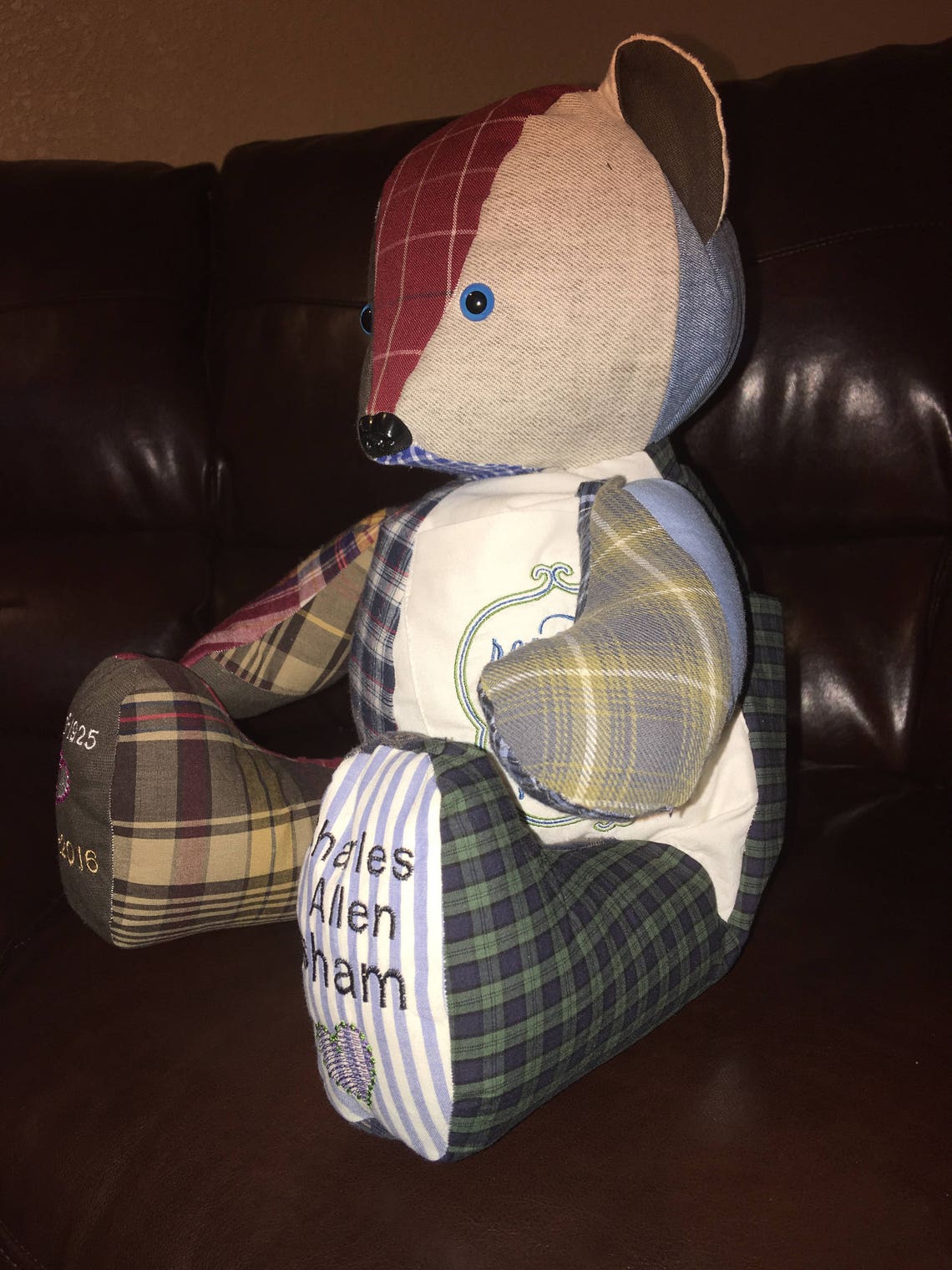 Memory Teddy Bear - Etsy