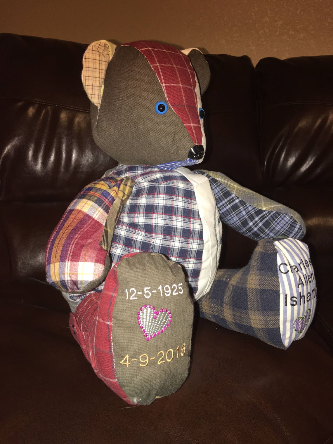 Memory Teddy Bear - Etsy