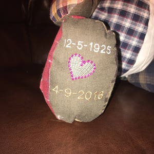 Memory Teddy Bear - Etsy