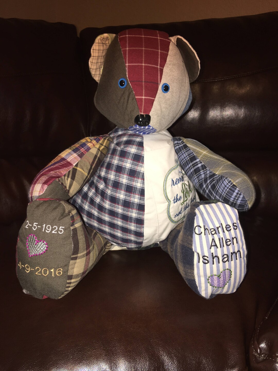 Memory Teddy Bear - Etsy