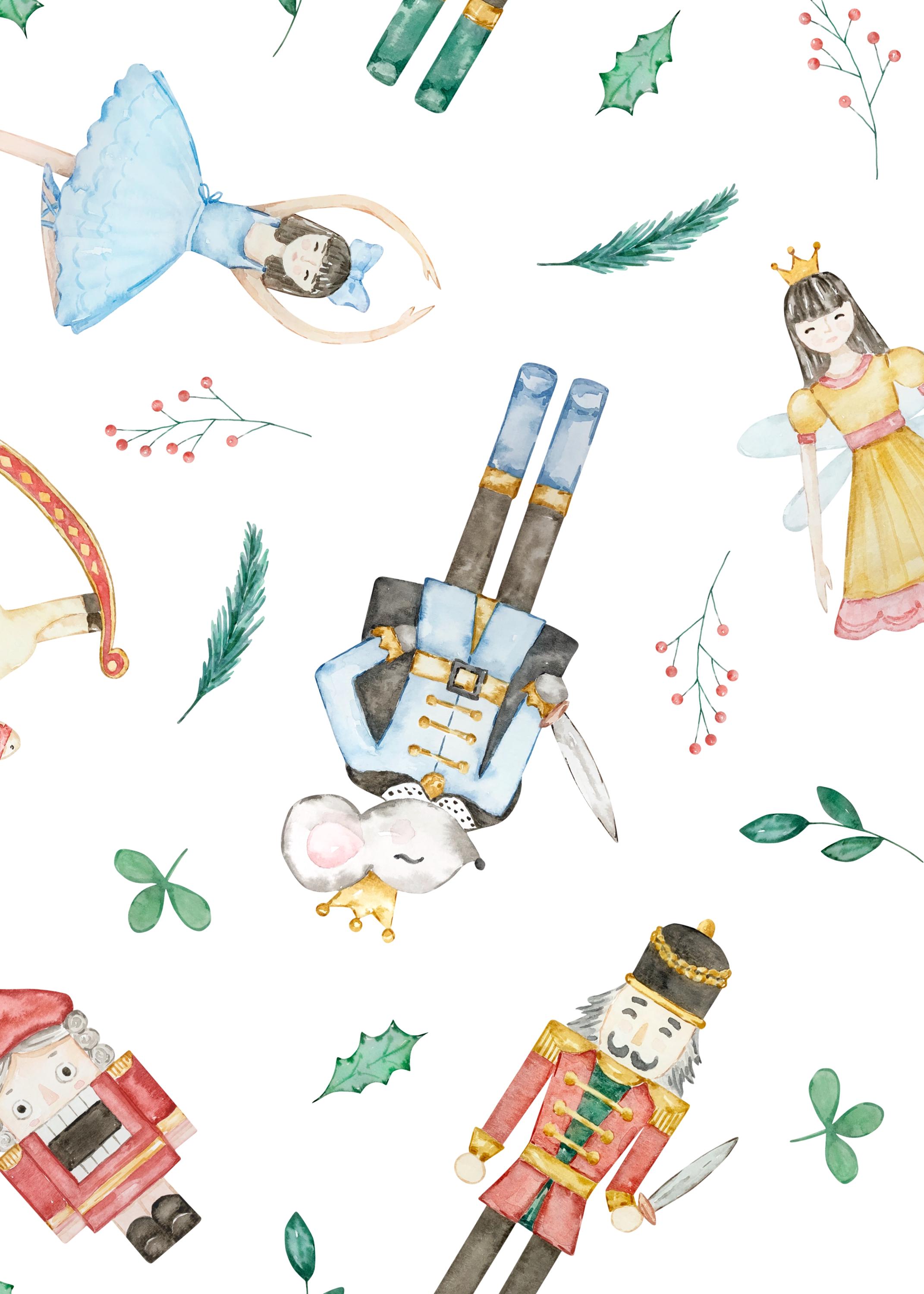 Nutcracker Merry Christmas Holiday Photo Template, Canva Christmas Card ...