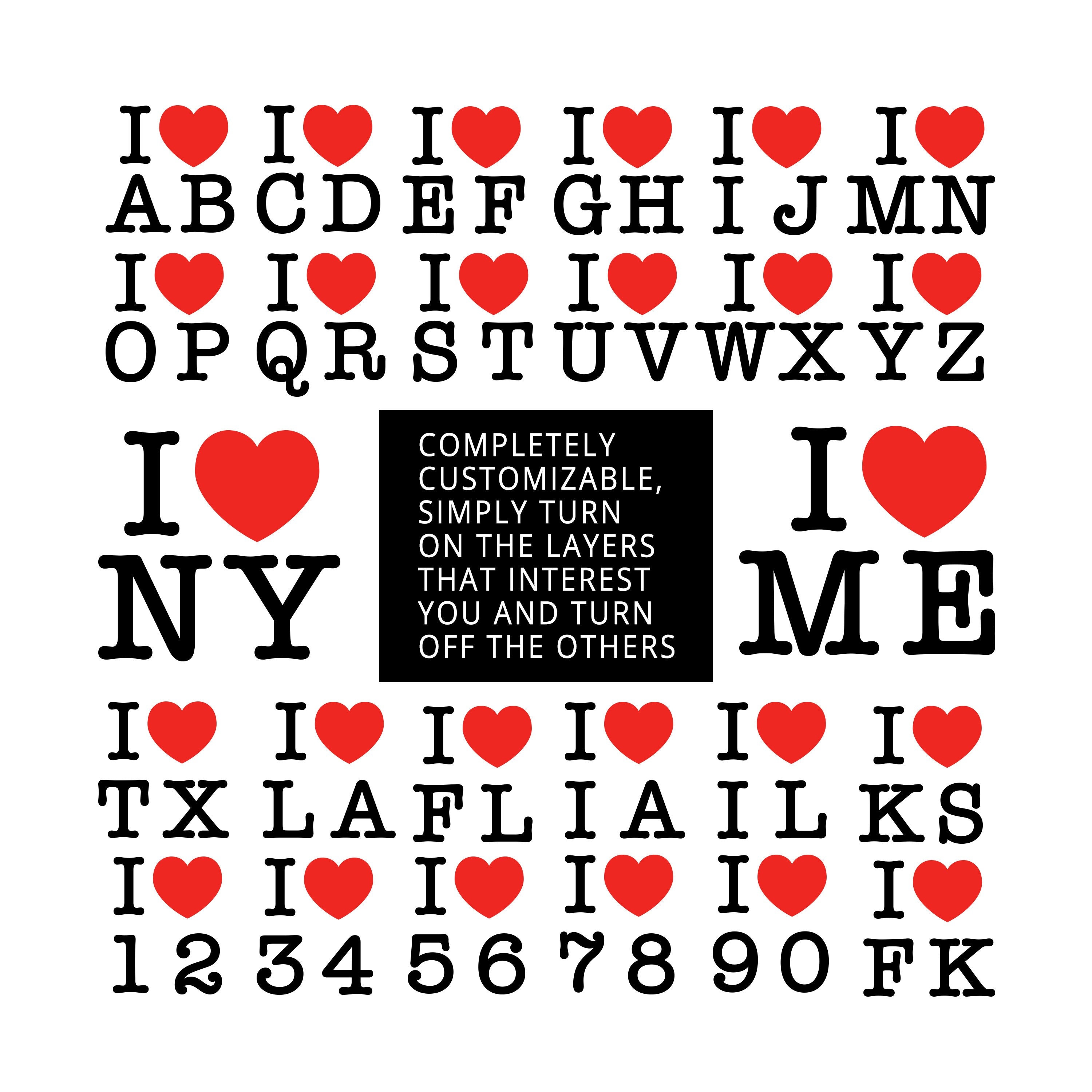 I Love NY Svg, Pdf, Eps, I Love NY Bundle Svg, Pdf, Eps, I Love Bundle ...