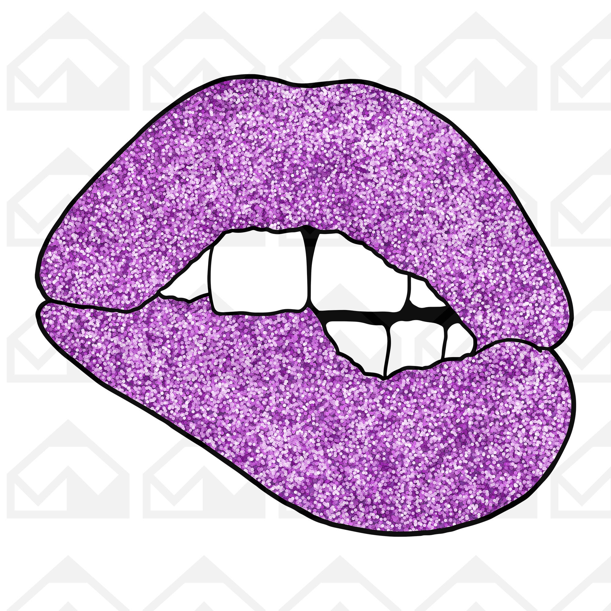 Purple Glitter Lips PNG Glitter Lips Sublimation PNG Glitter - Etsy