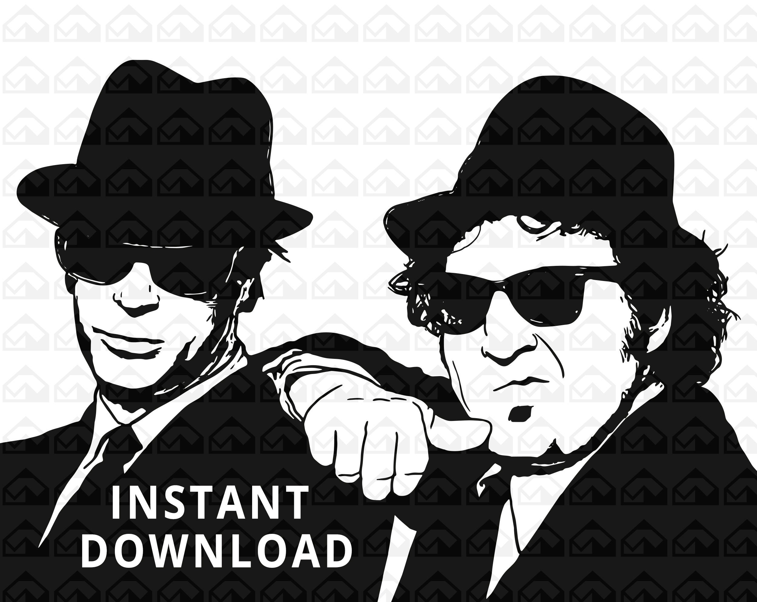 The Blues Brothers Svg, Png, Jake and Elwood - Etsy