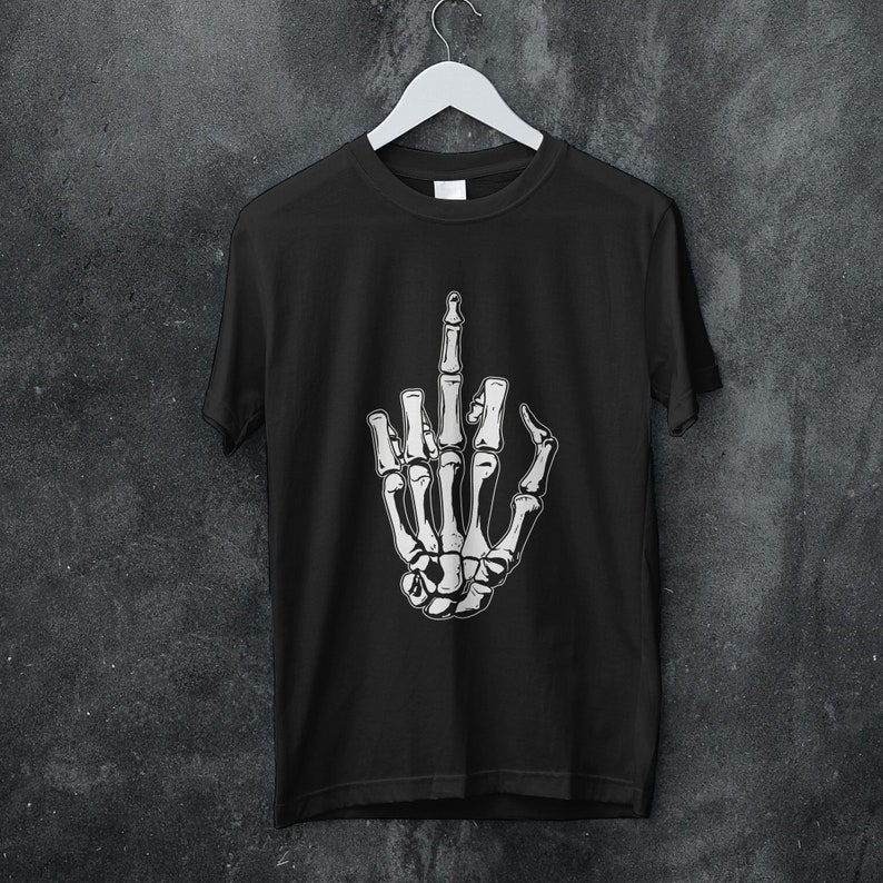 Skeleton Middle Finger Svg Skeleton Rude Finger Png Layered - Etsy