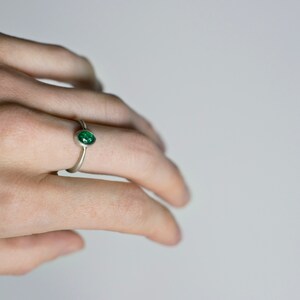 Sterling Silver Oval Aventurine Ring - Etsy