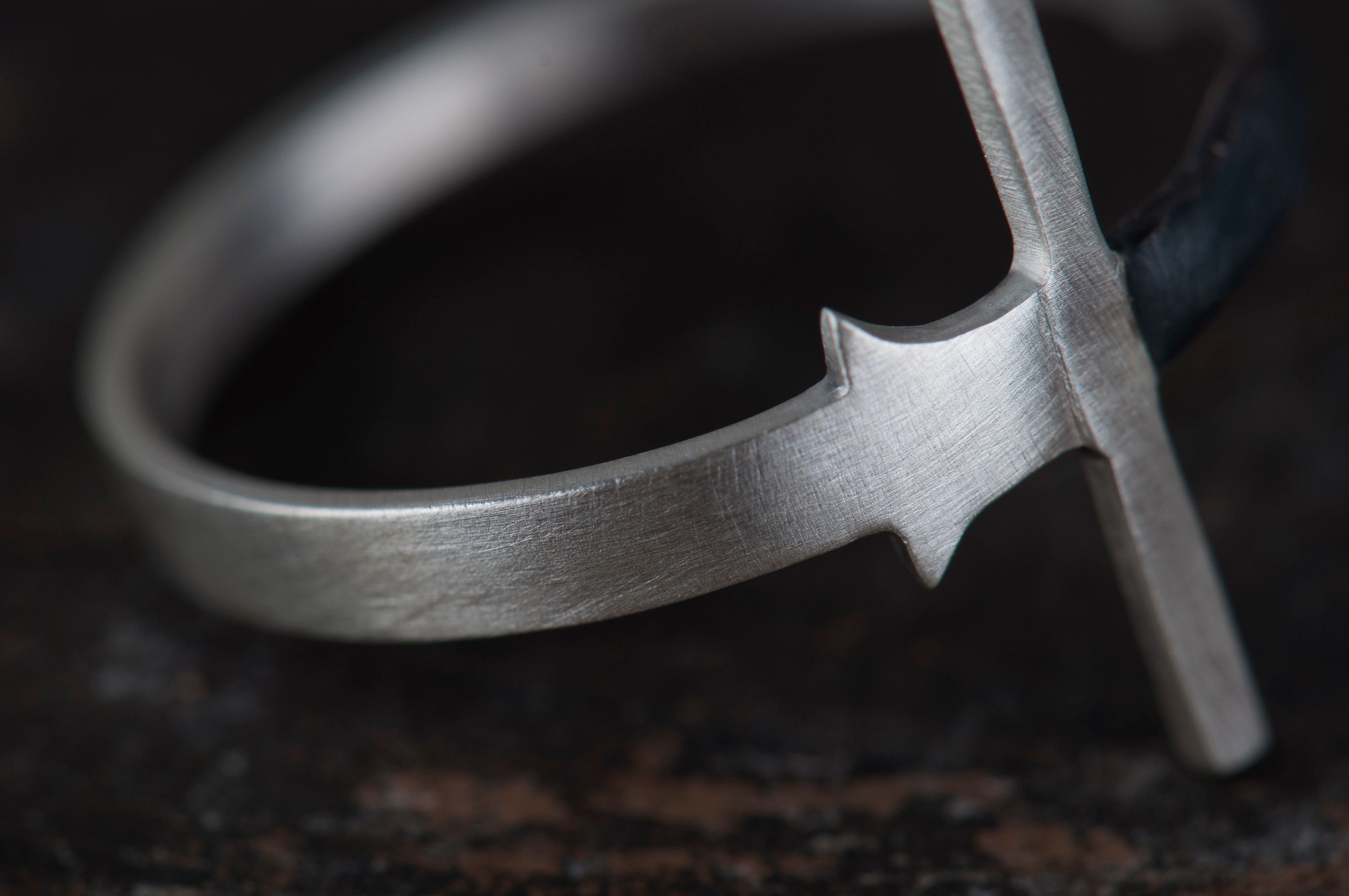 Sterling silver sword ring, Federschwert