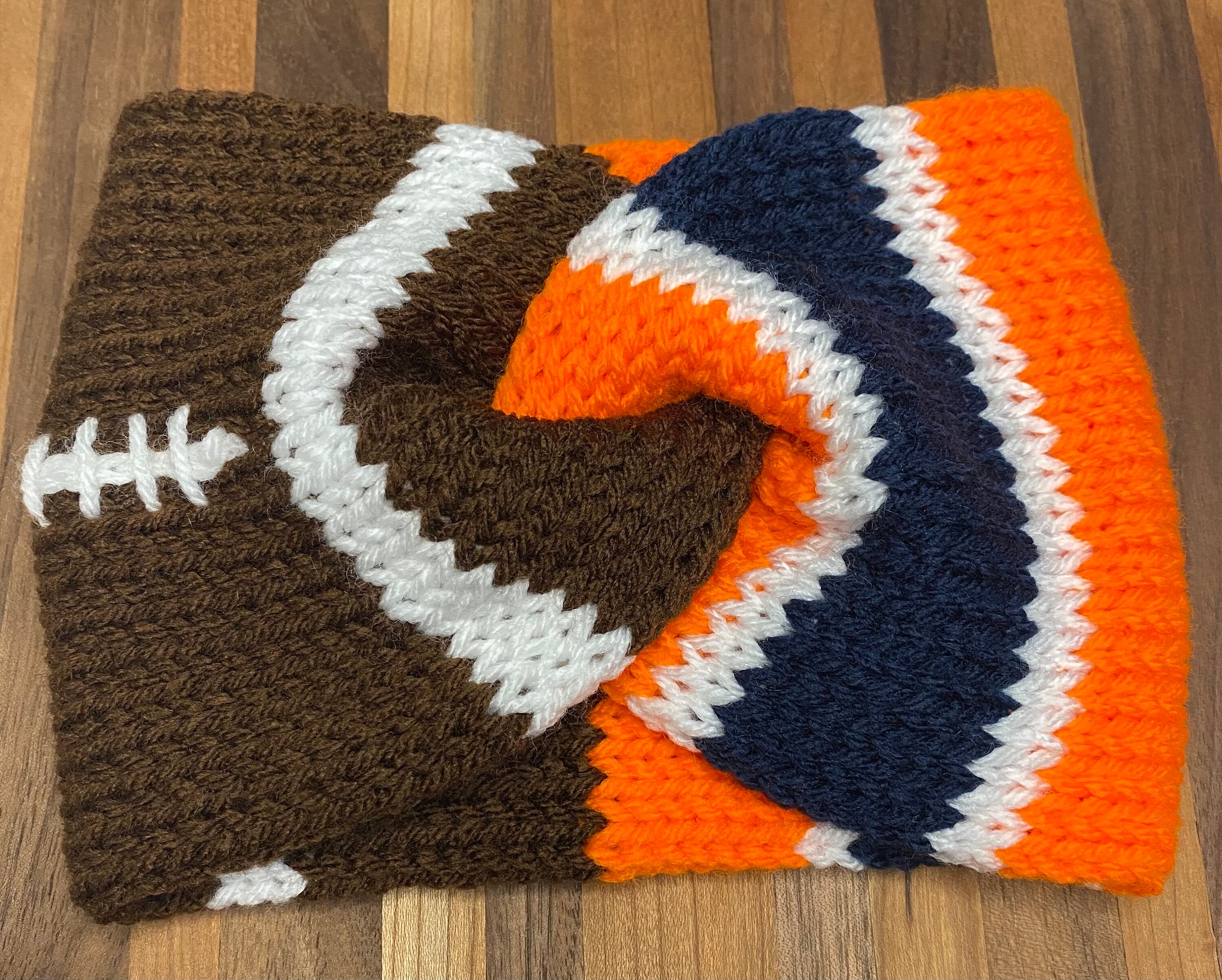Football Winter Headband- Custom Order Your Team Colors! - Etsy