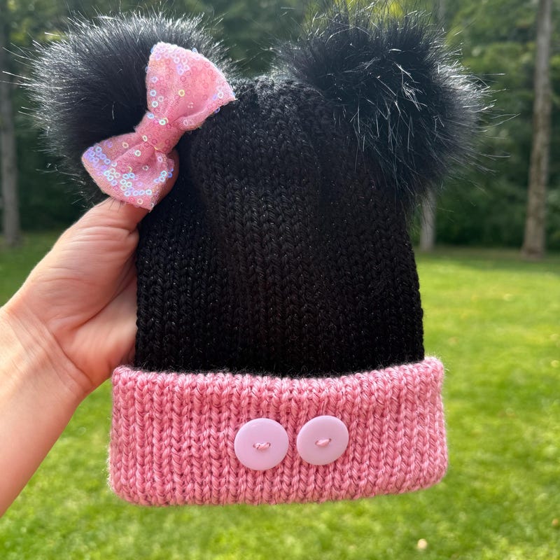 Minnie Mouse Hats Pink - Etsy