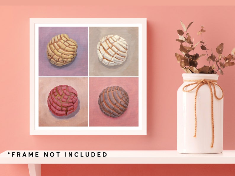 Concha Art Print Concha Pan Dulce Wall Art Mexican Sweet - Etsy