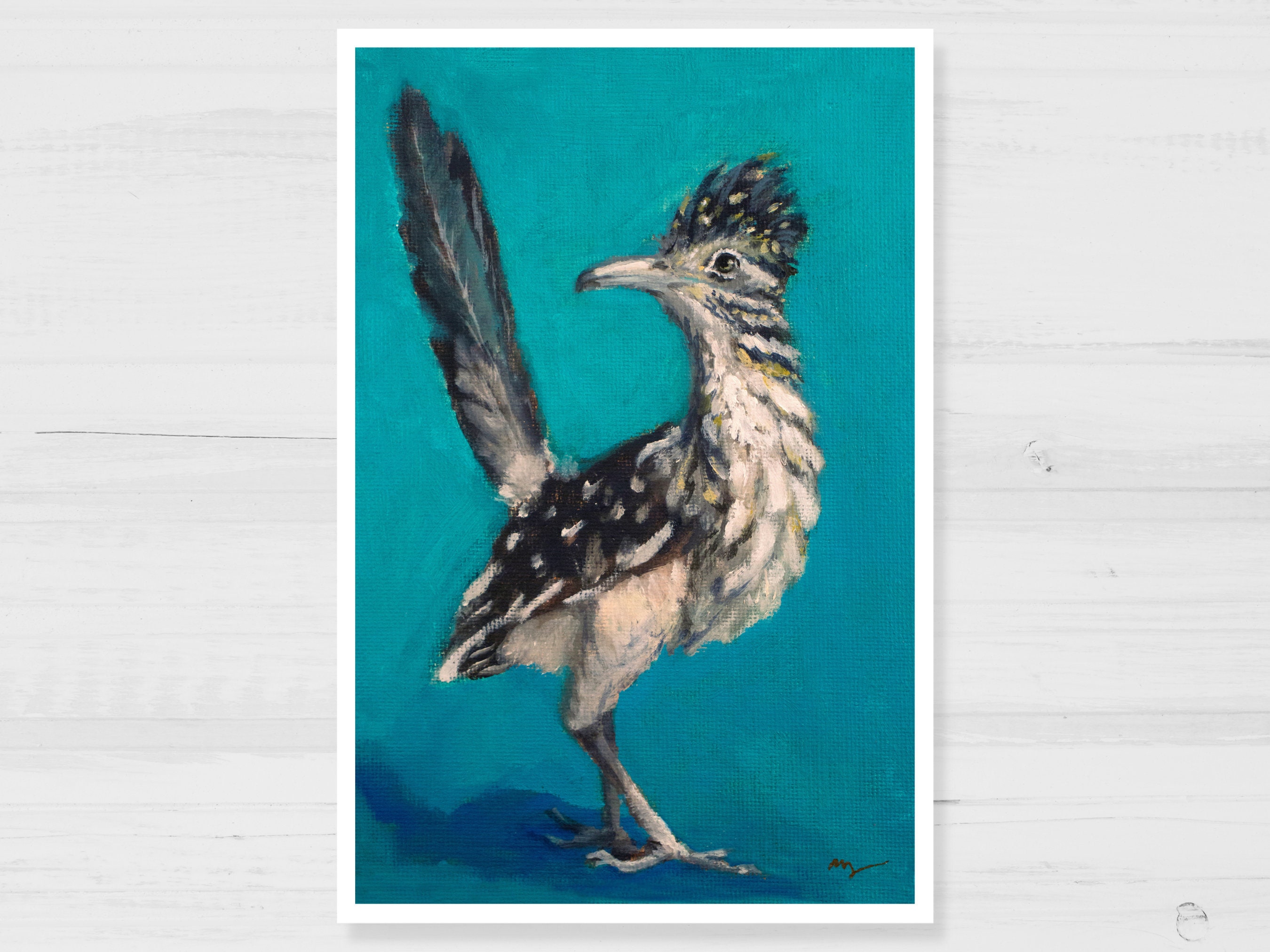 Texas Roadrunner Art Print Roadrunner Wall Decor Southwest - Etsy
