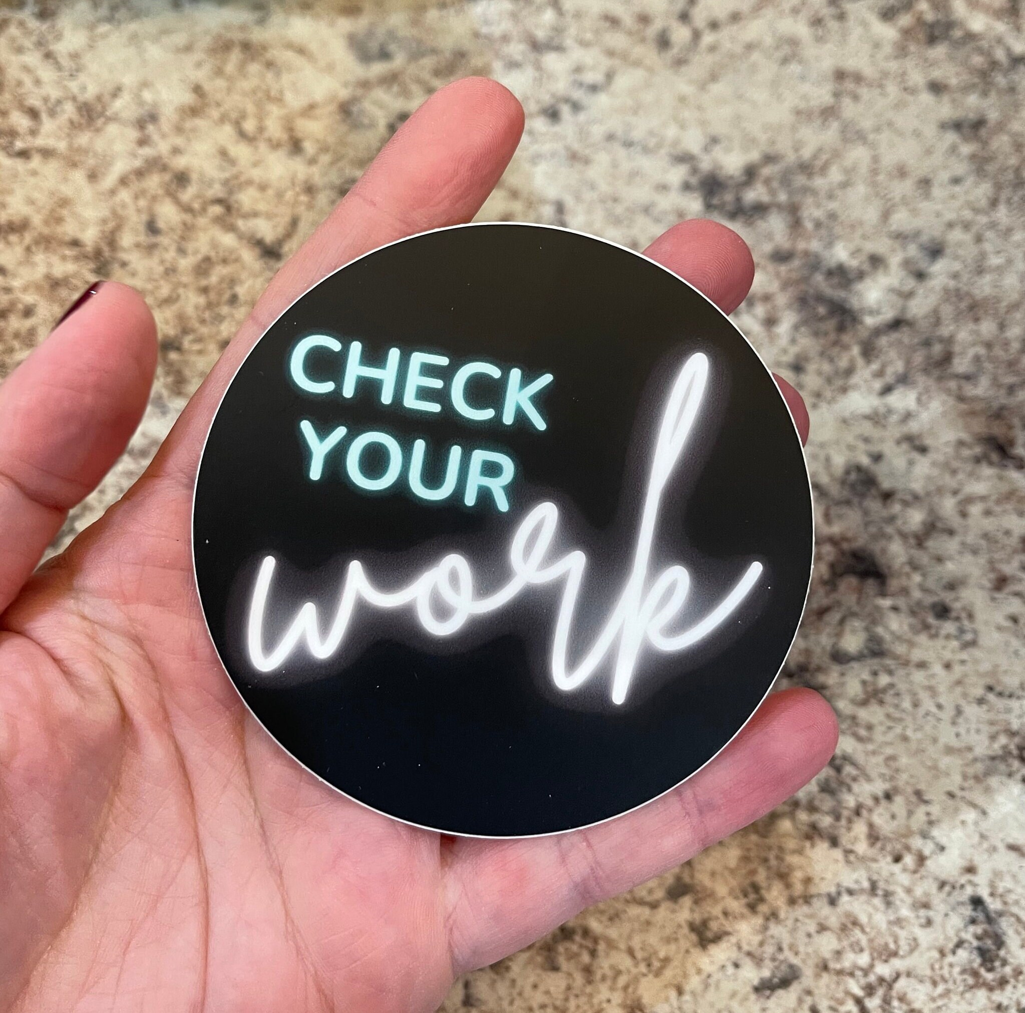Button Check Your Work