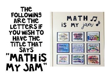 Middle School & Algebra - Math Posters Inspired by Song Lyrics ...